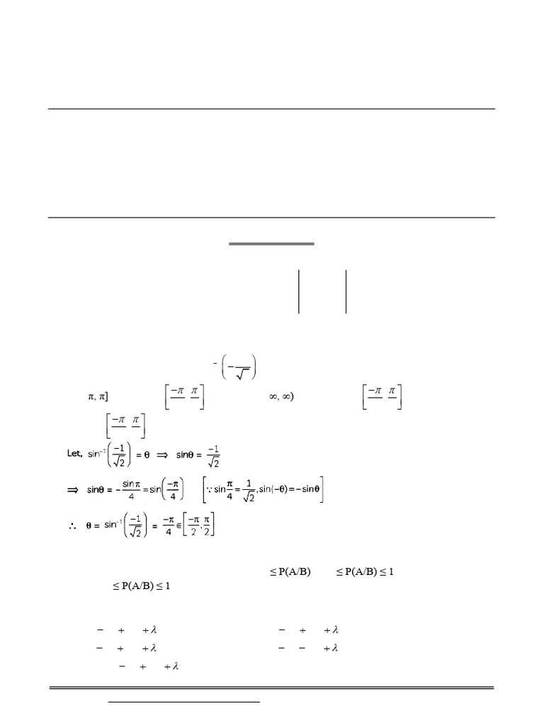 Maths Class Xii Sample Paper Test 10 For Board Exam 2024 Answers | PDF ...