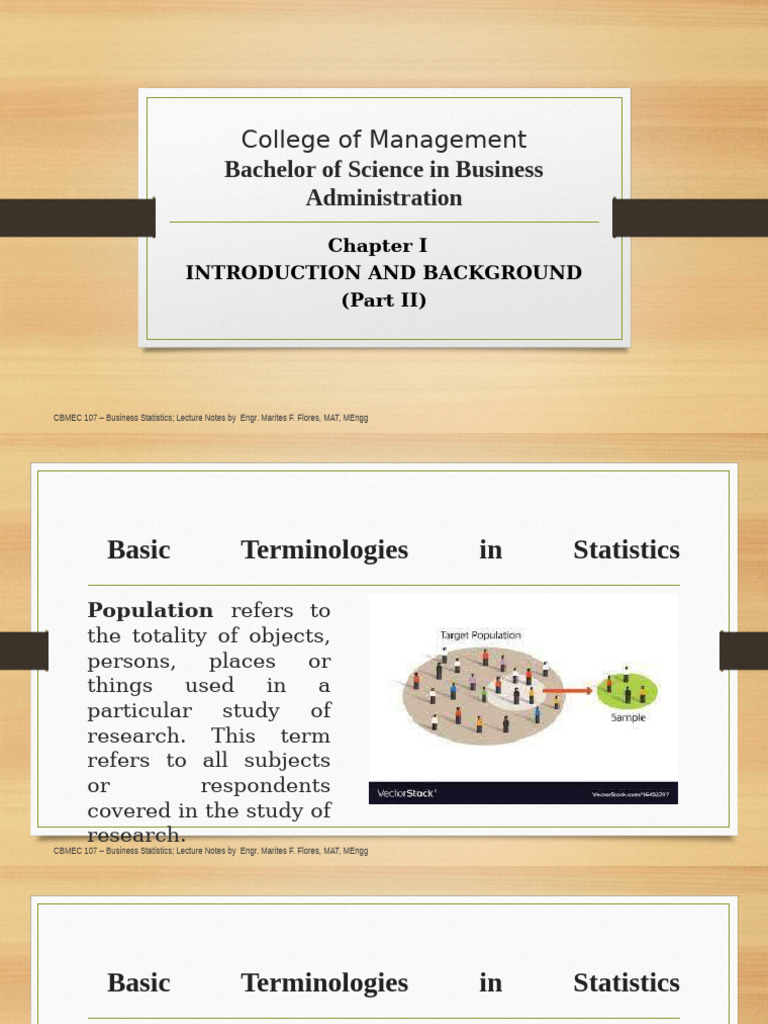 Business Statistics Basics Guide | PDF | Level Of Measurement | Summation