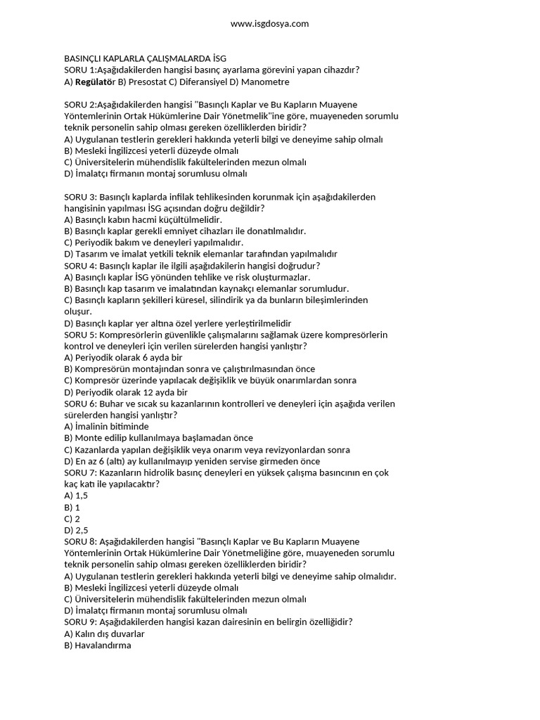 Super Soru Bankası | PDF