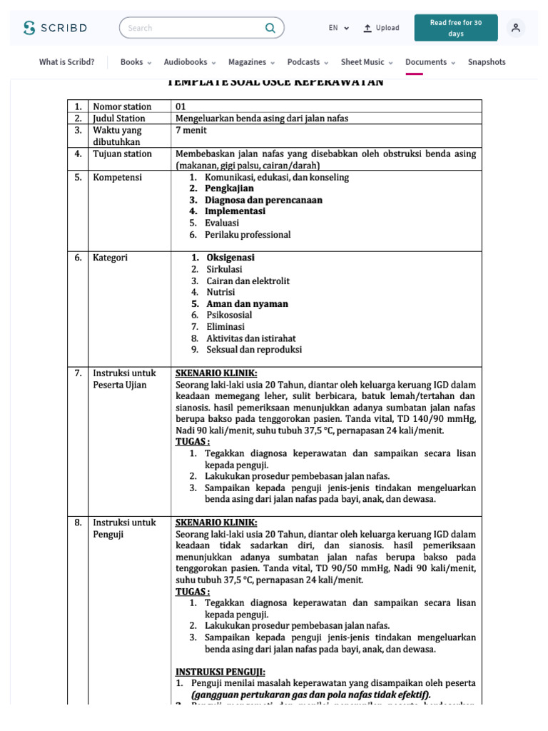 PDF Soal Osce - Compress | PDF
