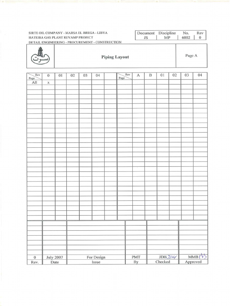 MP-6002 Piping Layout | PDF