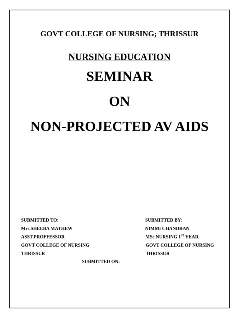 Non Projected Av Aids Seminar | PDF | Map | Learning