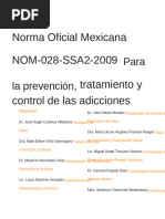 Interpretación de La Norma Oficial Mexicana NOM-028-SSA2-2009. | PDF ...