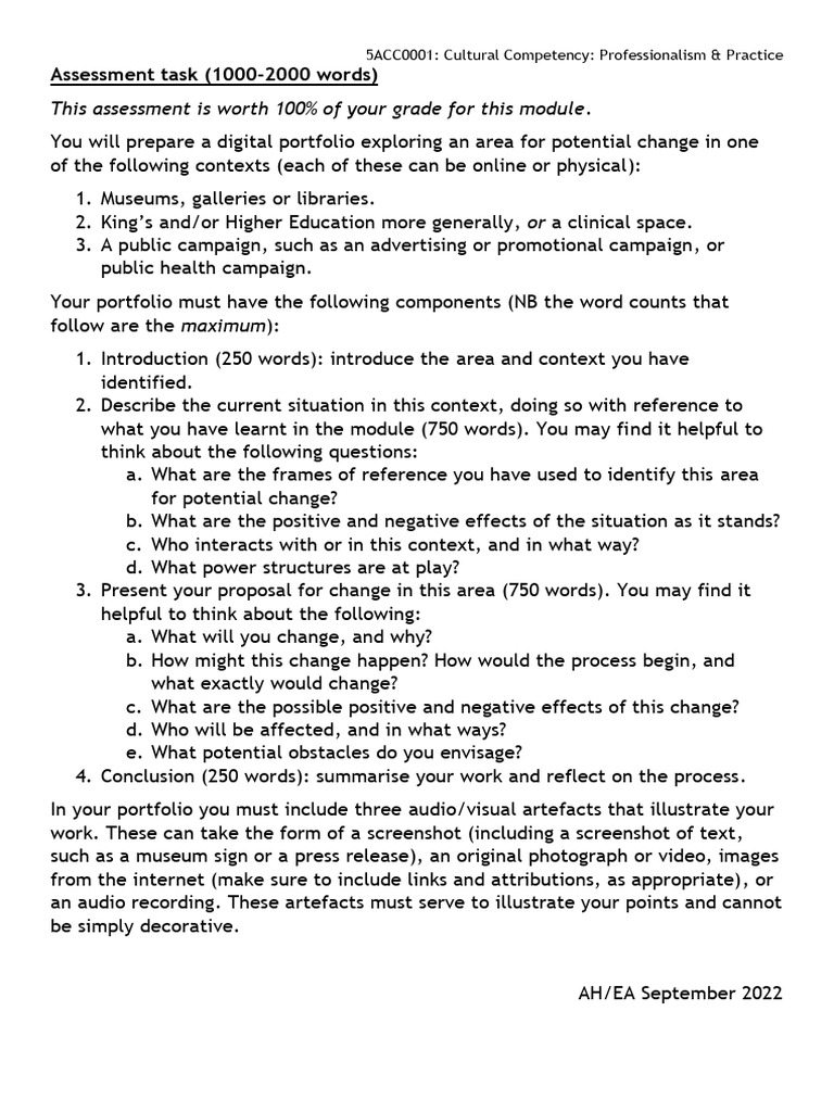5ACC0001 Assessment Question 22-23 | PDF