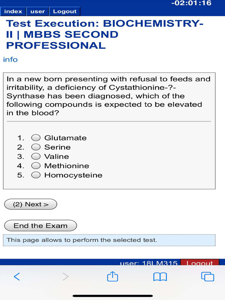 Biochemistry Best Mcqs For Medical Nursing Students 3 | PDF