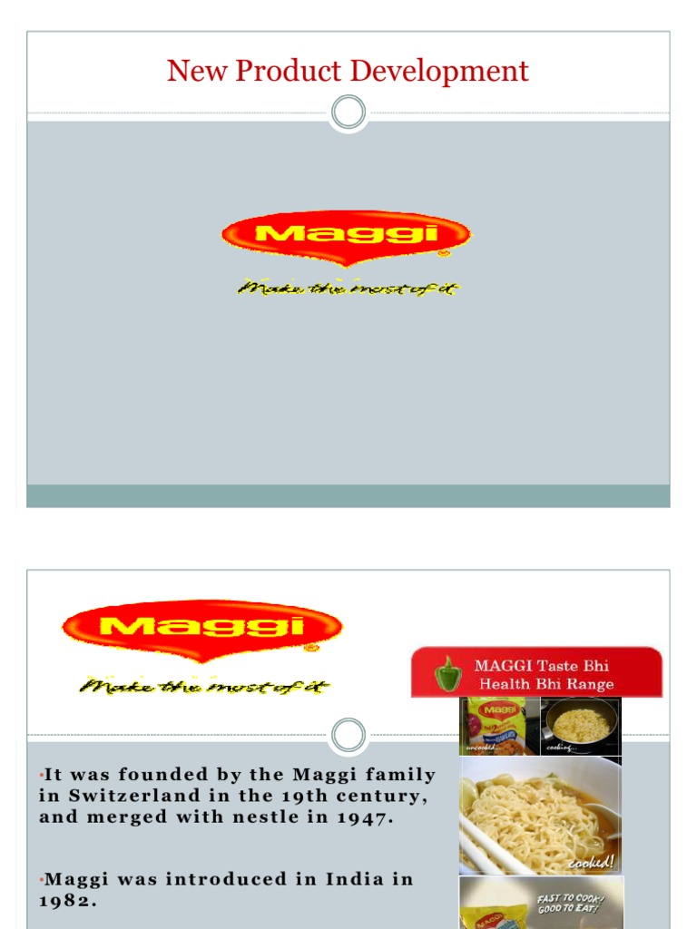 Maggi: History and Product Overview | PDF | Cooking | Asian Cuisine