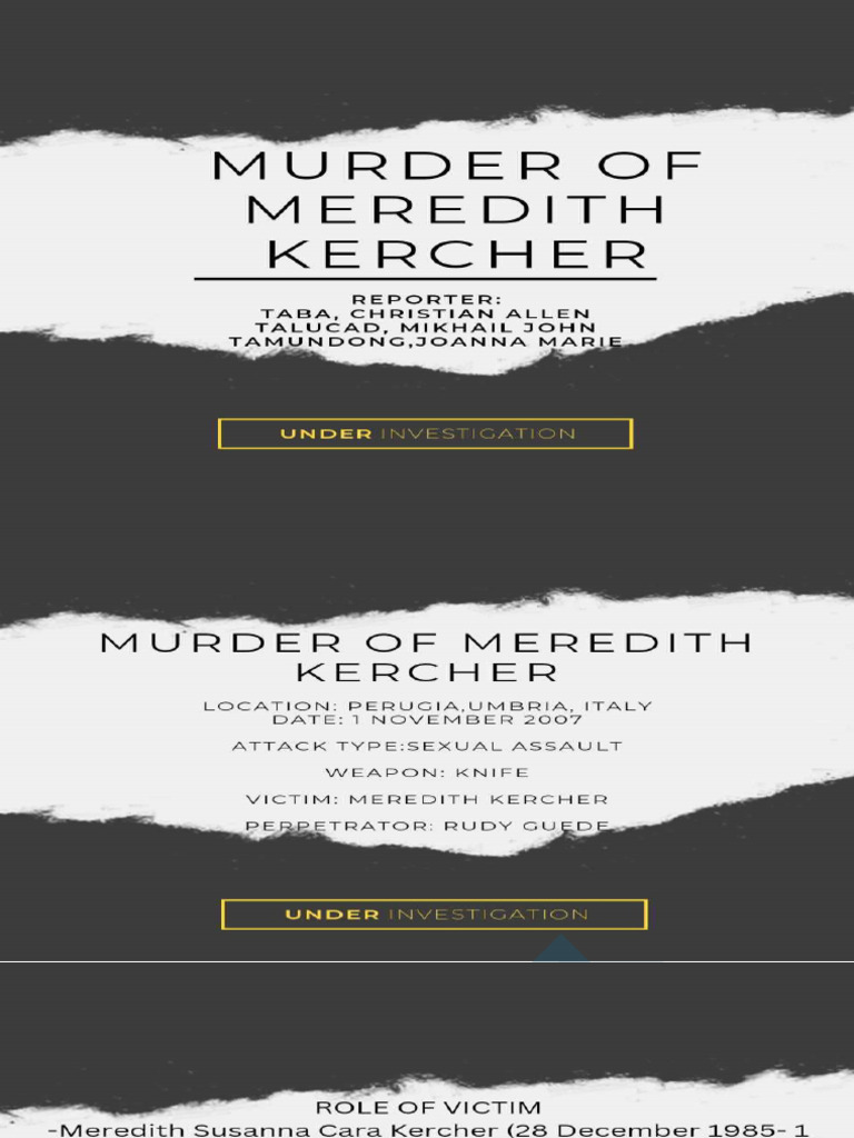 Murder of Kercher | PDF