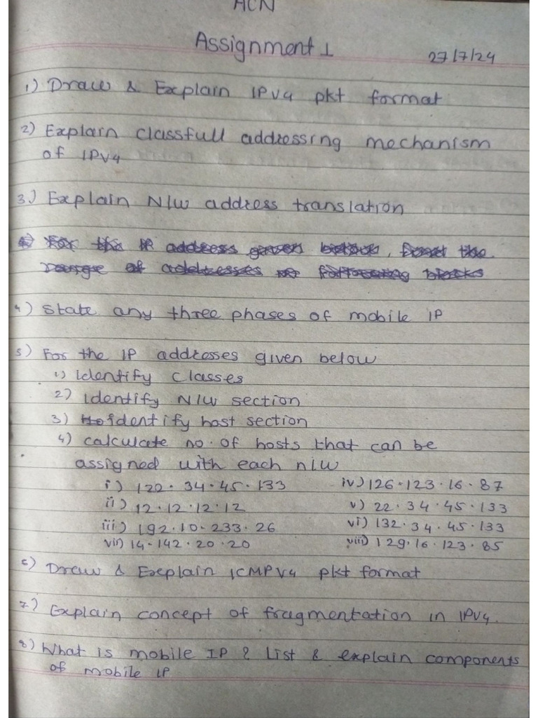 ACN Assignment 1 que | PDF