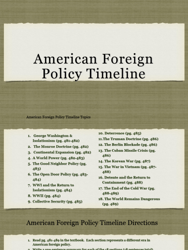 US Foreign Policy Evolution Guide | PDF | Containment | American Government