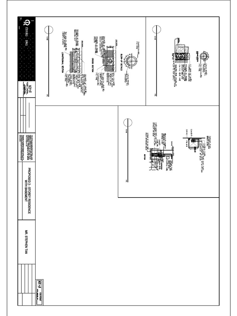 Sump Pit Detail Drawing | PDF