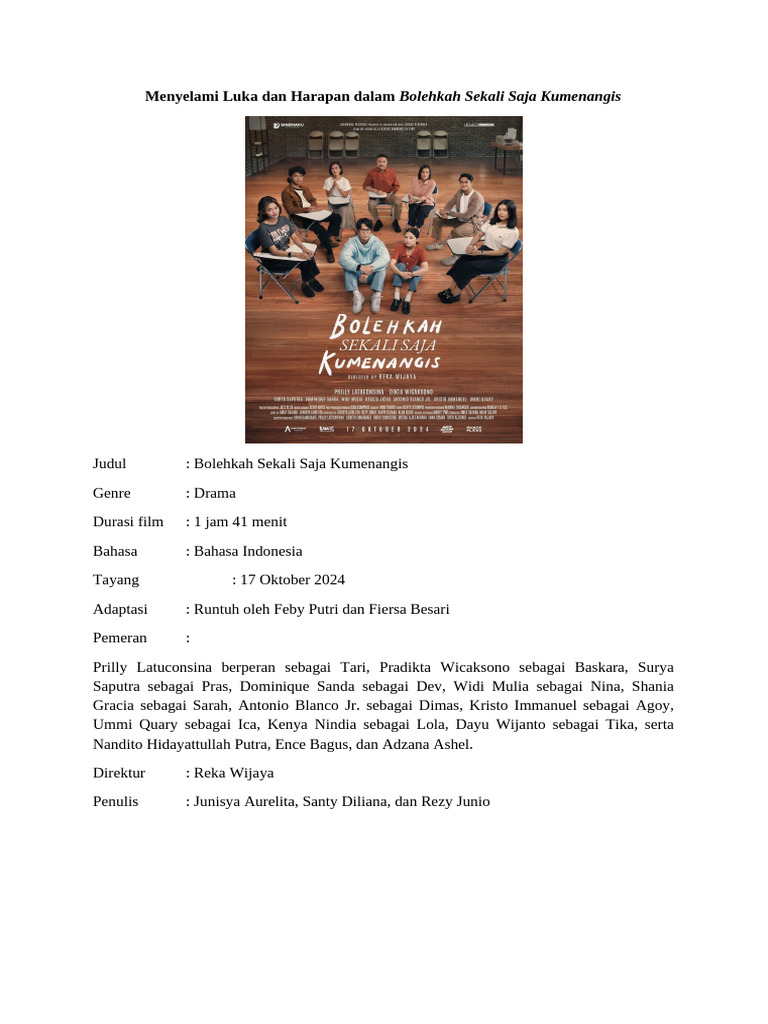 Ulasan Film Mikhael Kristian Warsito | PDF