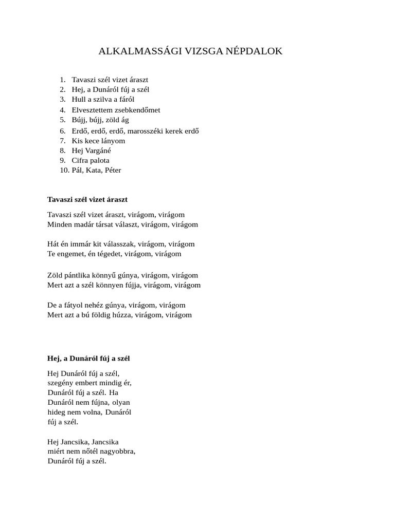 alkalmassÃ¡gi vizsga | PDF