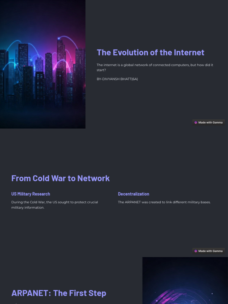 The Evolution of The Internet | PDF