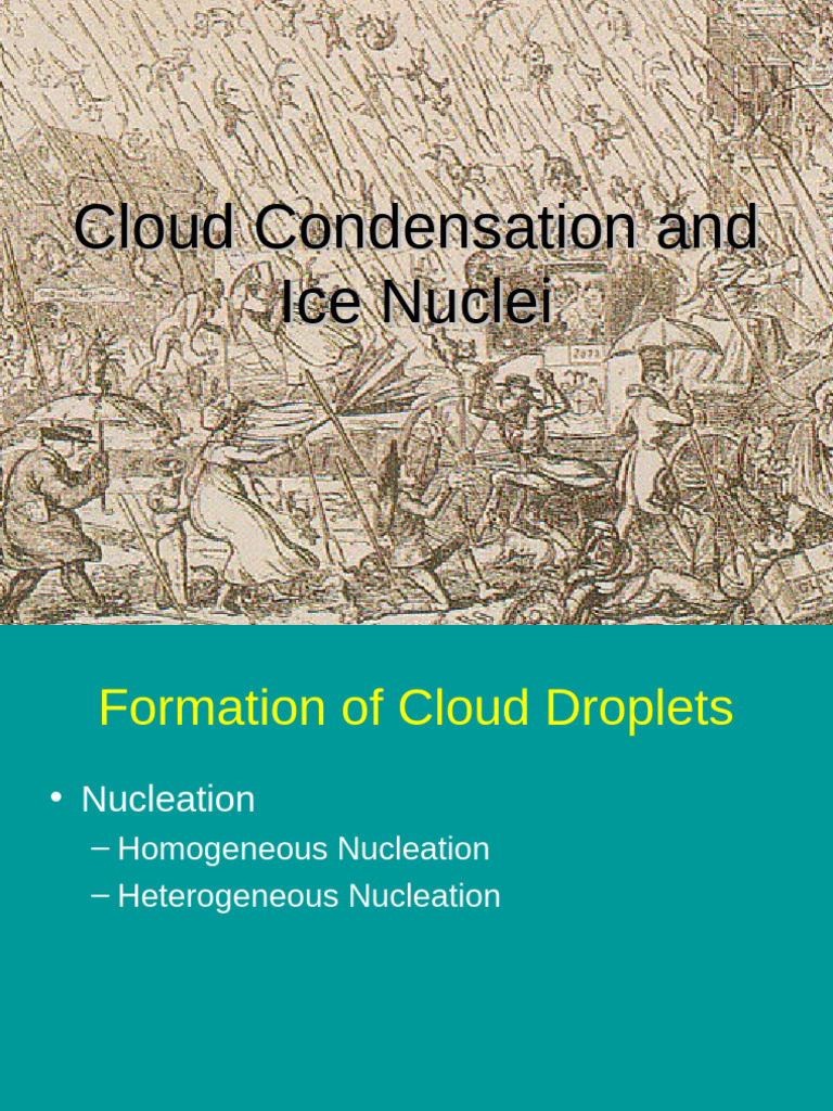 Cloud Condensation and Ice Nuclei Explained | PDF | Nucleation | Aerosol