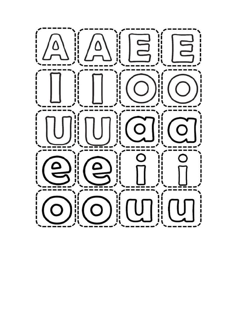 Bingo de Vocales | PDF