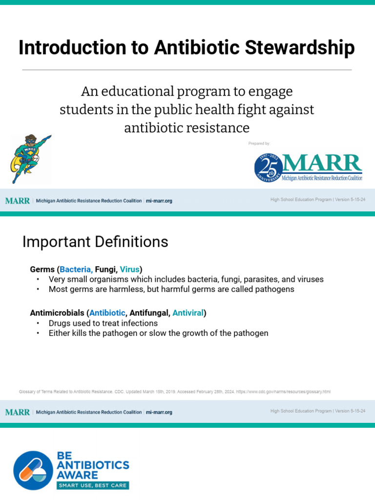 Antibiotic Stewardship For High School Students Presentation V5 15 2024 ...