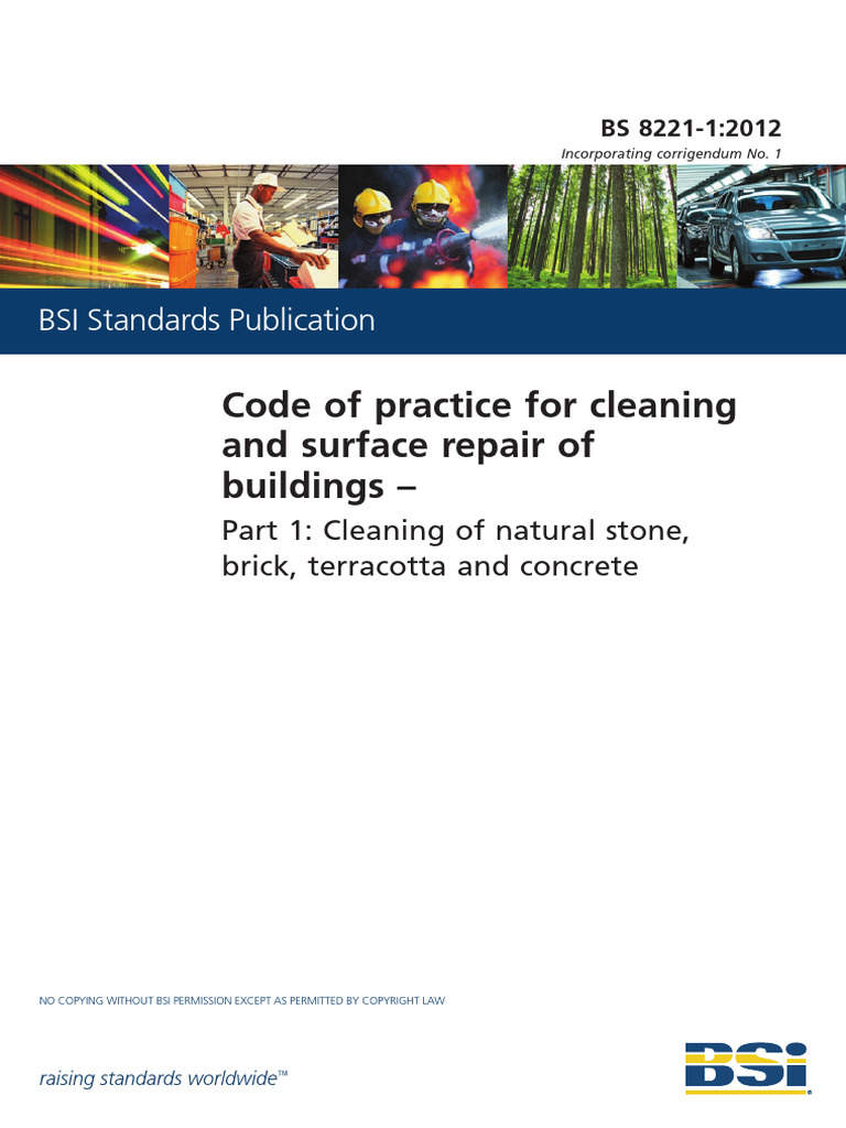 Code of Practice For Cleaning and Surface Repair of Buildings ...