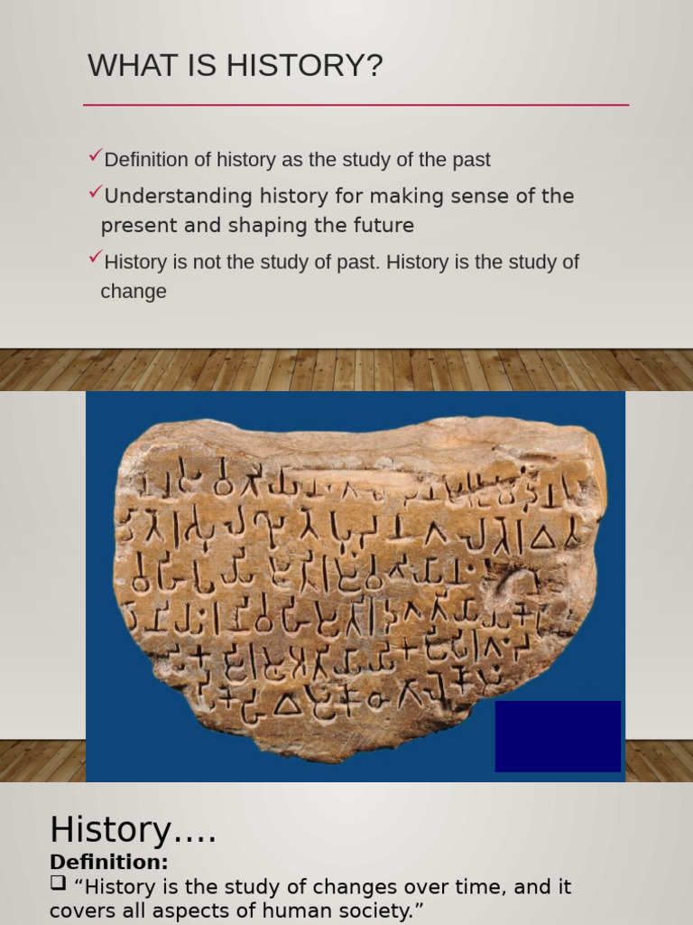 Understanding History: Its Definition & Significance | PDF ...