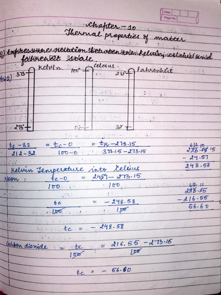 Physics Ch.10 Thermal Properties | PDF