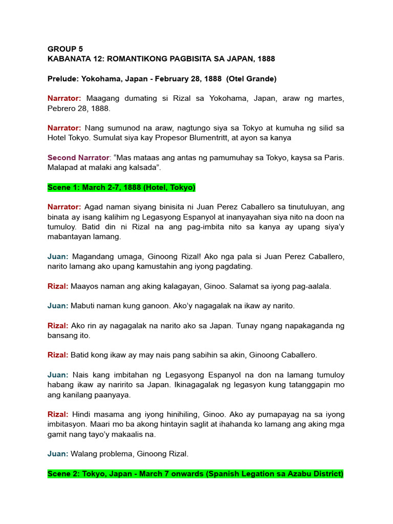 Script Rizal Revised 1 | PDF