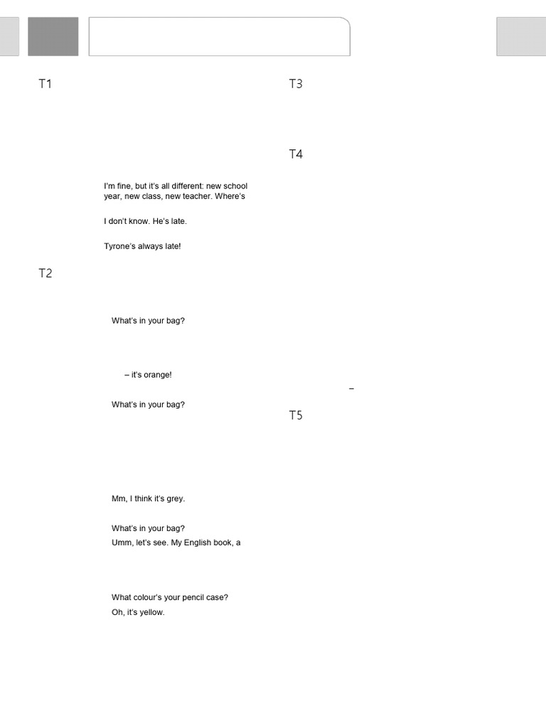 GI A1PLUS Student S Book Audioscript | PDF | Dr. Watson