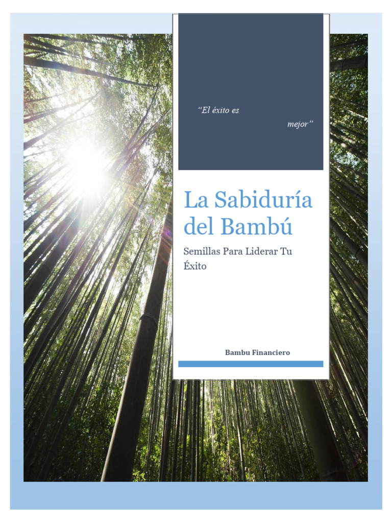 Sabiduría del Bambú para el Éxito Personal | PDF