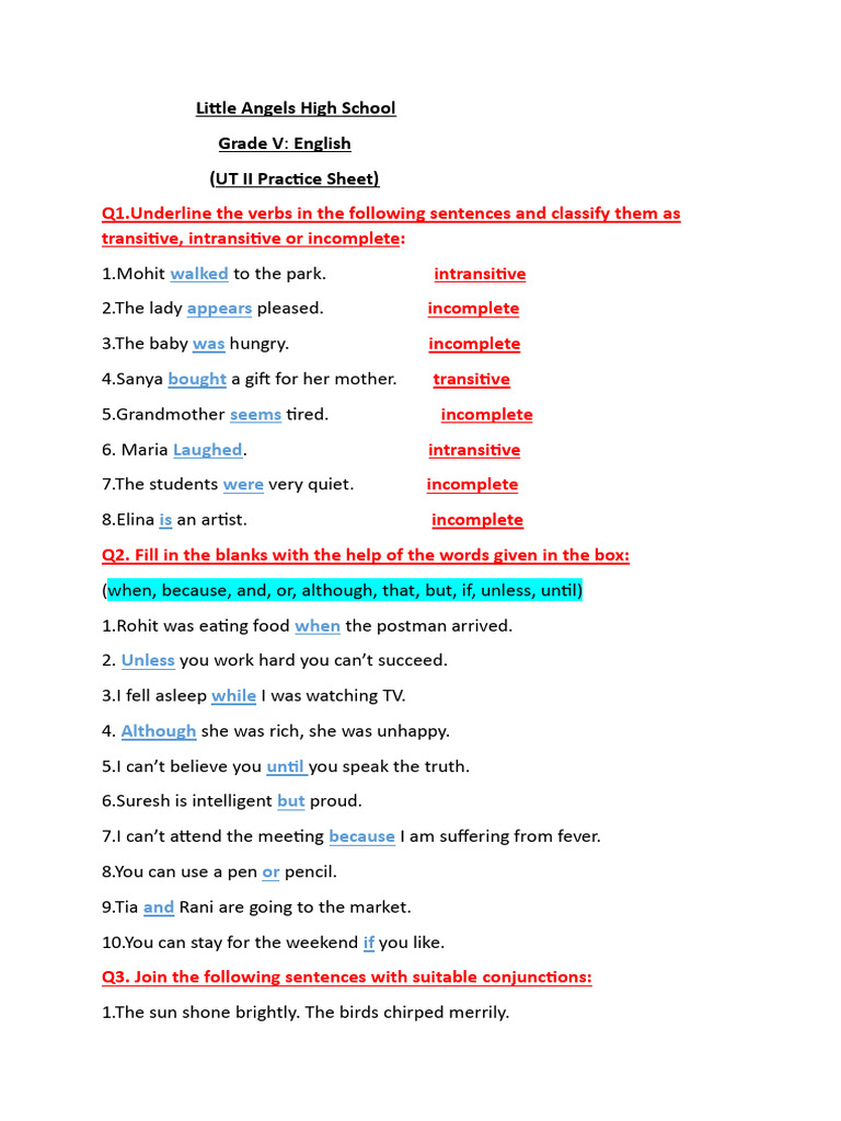 Practice Sheet - 4 (Term 2) 2024-25 | PDF | Linguistic Typology ...