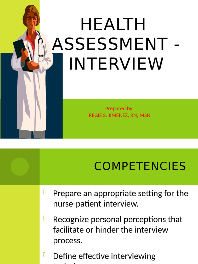 2 Health Assessment Interview | PDF | Nursing | Data