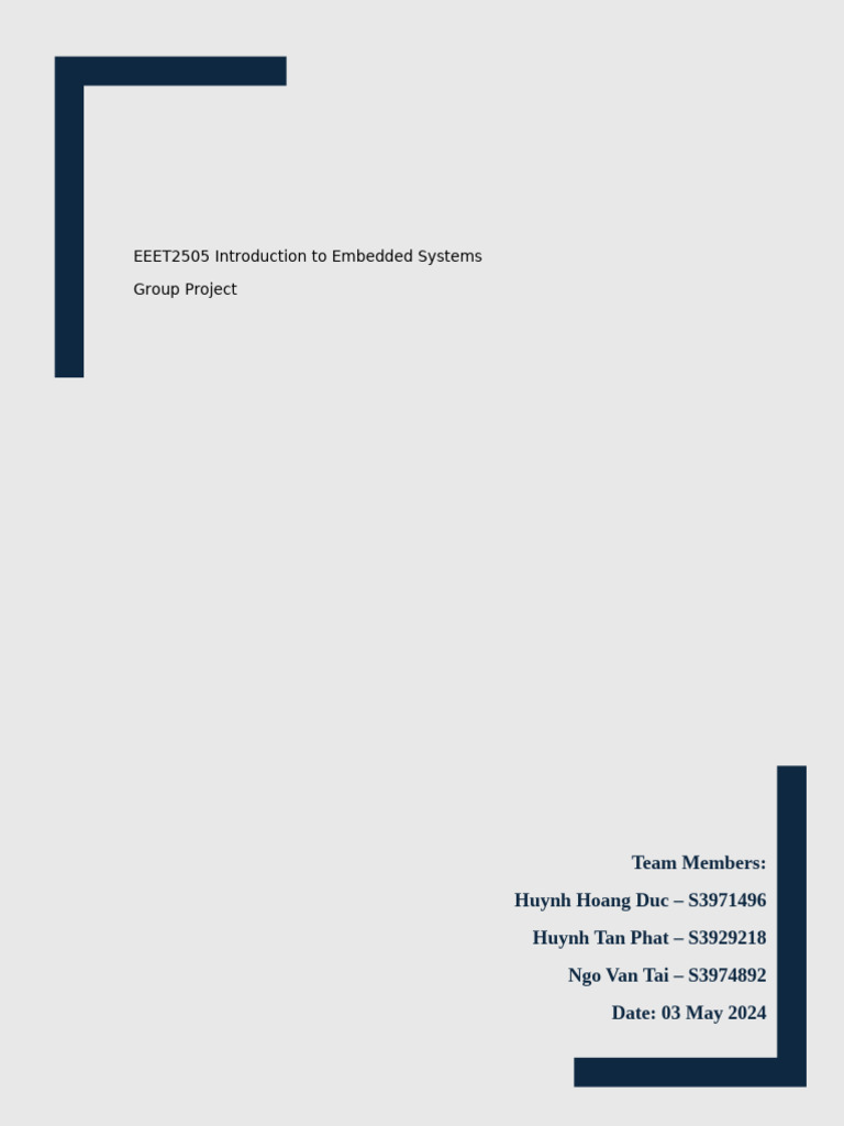technical_report | PDF | Arduino | Embedded System