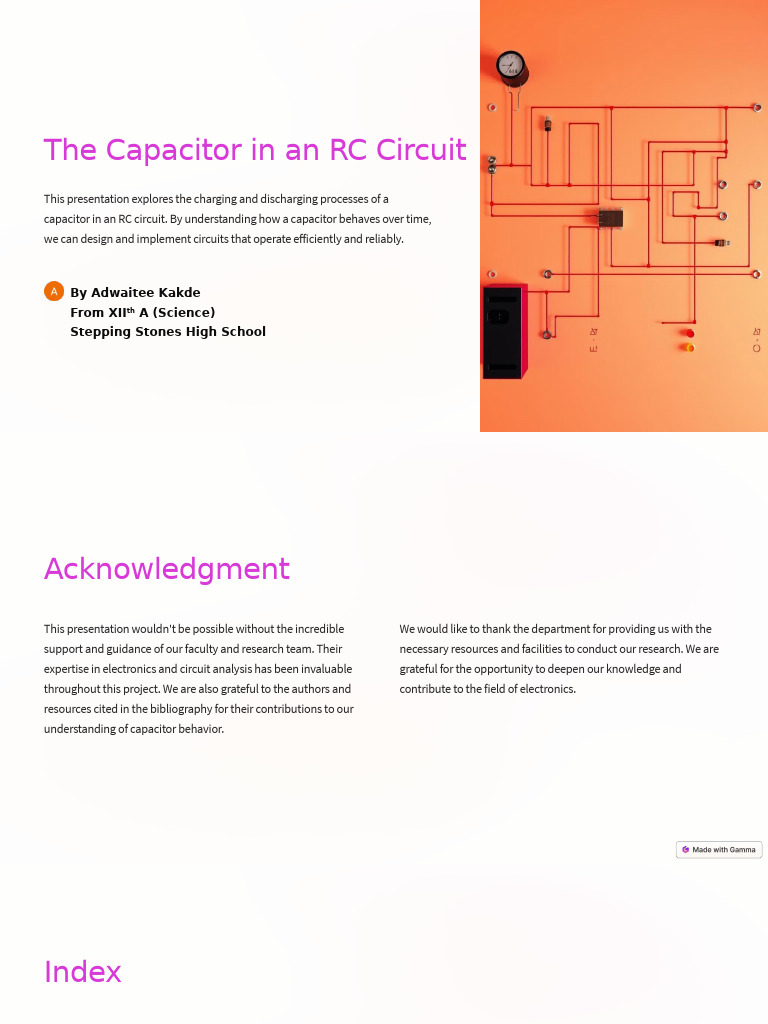 The Capacitor in An RC Circuit | PDF | Capacitor | Electrical Network