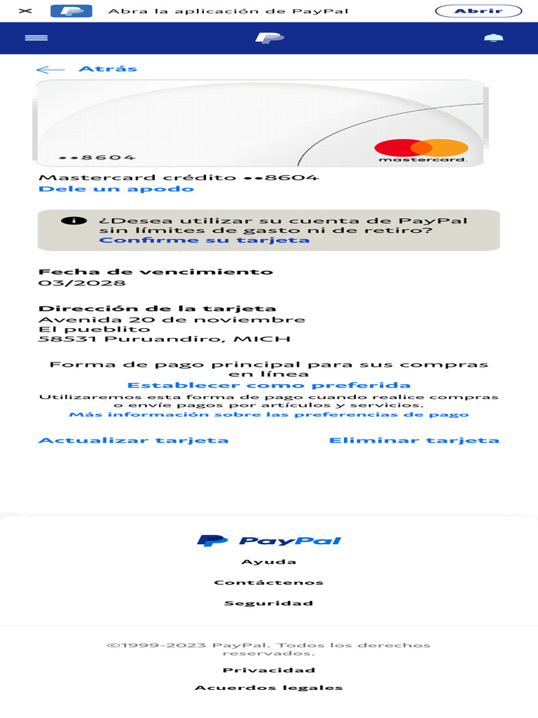 PayPal Cartera | PDF