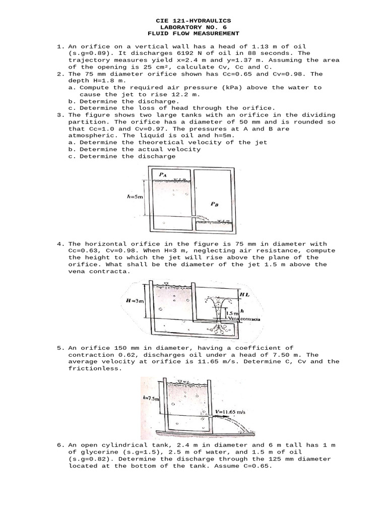 Laboratory 6 | PDF | Chemical Engineering | Gas Technologies