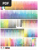 Pantone Color Chart For CMYK | PDF | Light | Image Processing