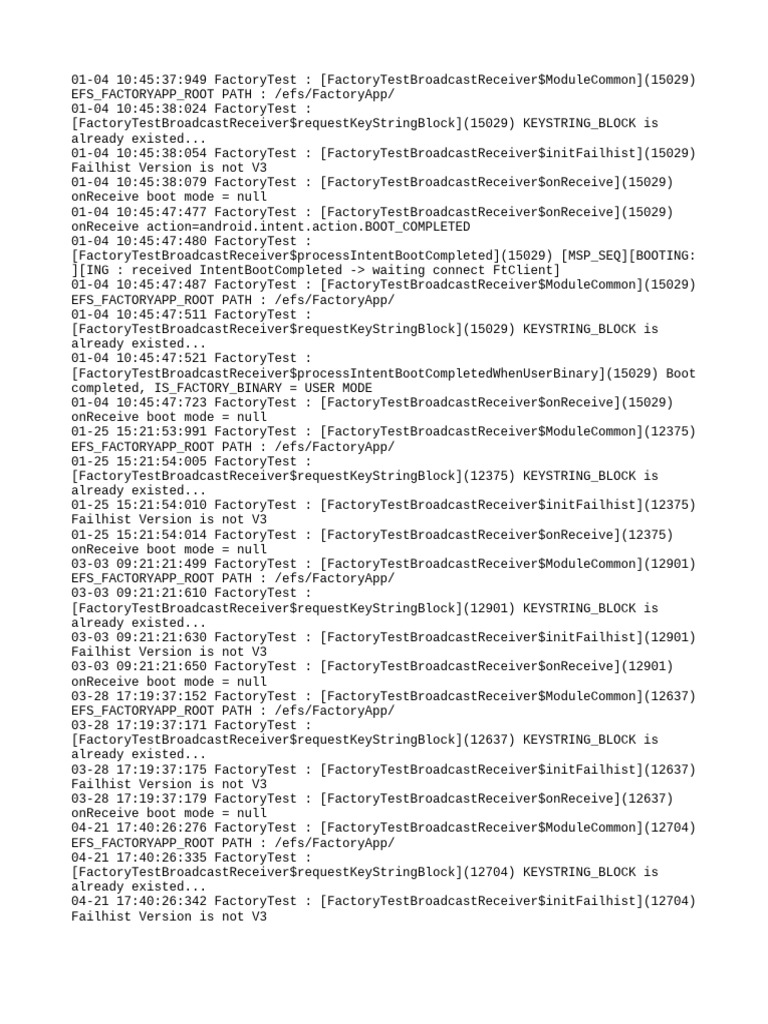 First Boot Log | PDF | Software | System Software