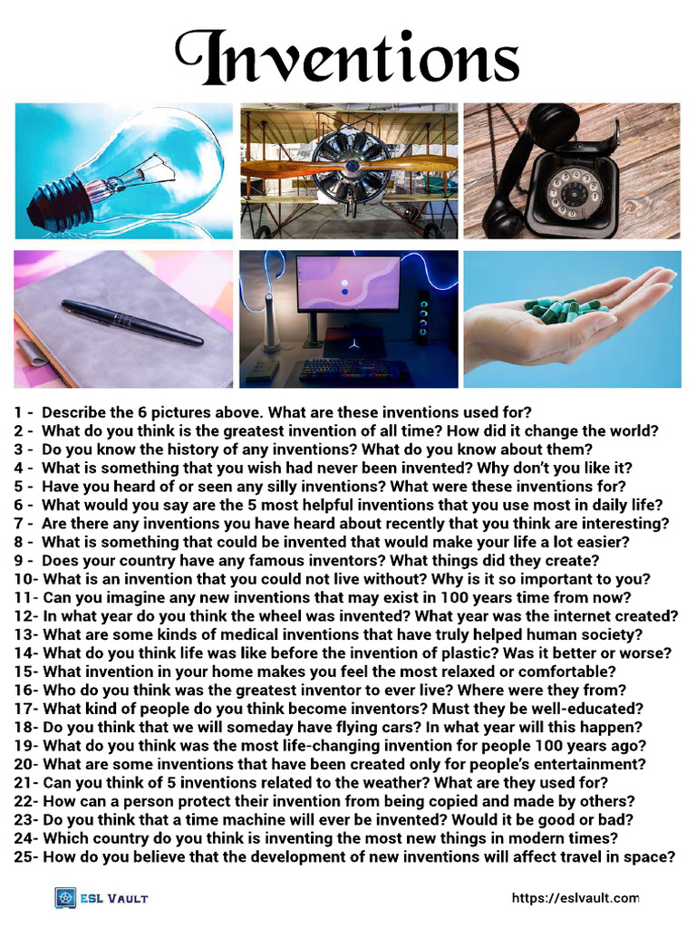 25 Inventions Conversation Questions | PDF
