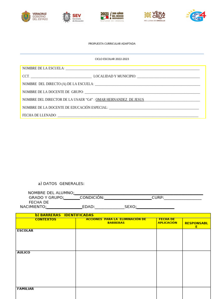 10.-Formato de Plan de Intervención Ciclo Escolar 22 - 23 | PDF | Plan ...