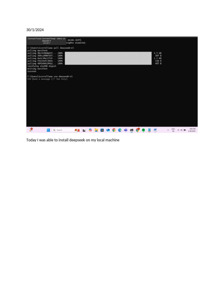Installing Deepseek Locally | PDF
