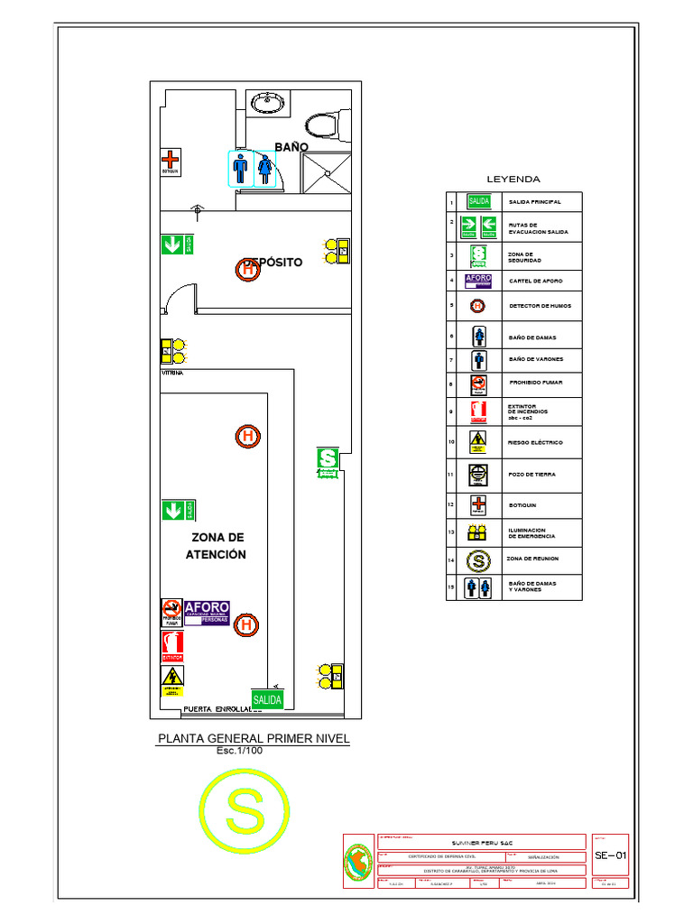 Mapa de Seguridad y Evacuación | PDF