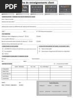 Fiche de Renseignement Client Modèle | PDF | Finance et gestion monétaire | Droit