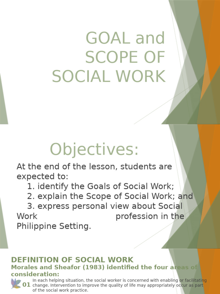 S2_Scope and Goals of Social Work | PDF | Social Work | Mental Health