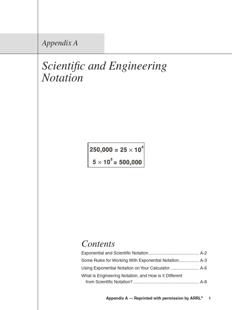 Scientific and Engineering Notation - Banzhaf | PDF | Multiplication ...