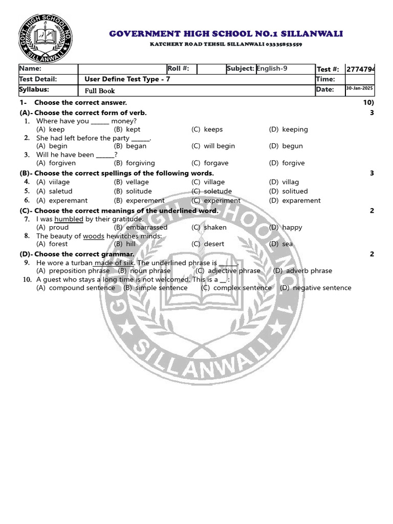 Eng 9th Full Book | PDF | Adverb | Linguistic Typology