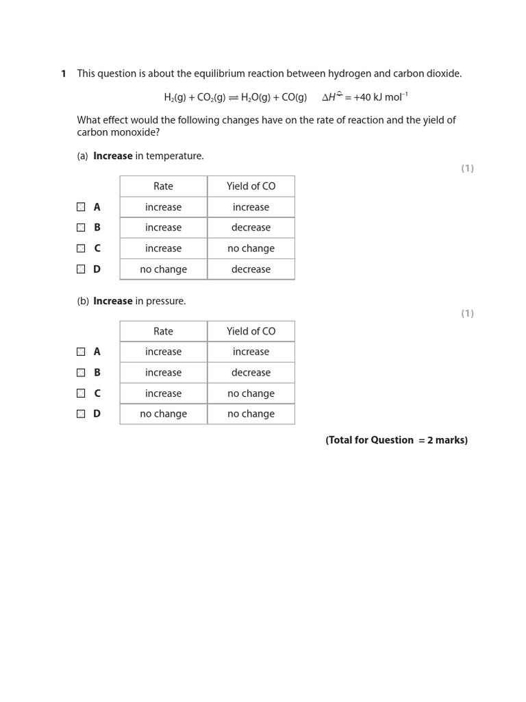 Chemical Equilibrium Reactions Explained | PDF | Chemical Equilibrium ...