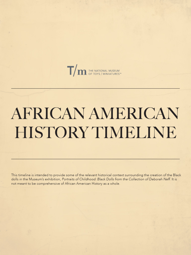 AA History Timeline Long Version - 062724 1 | PDF | Abolitionism In The ...