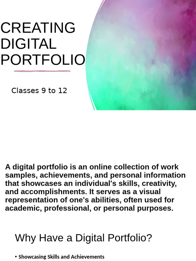 (Classes 9 To 12) Creating Digital Portfolio | PDF | Linked In | Creativity