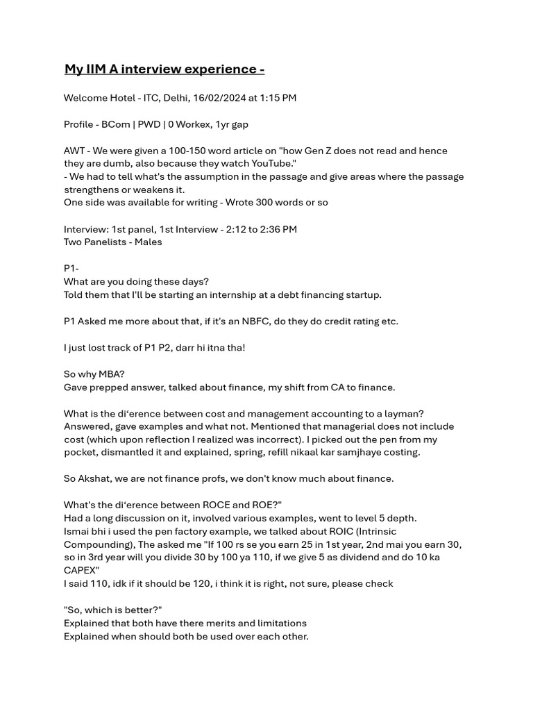 Interview Transcript | PDF | Mathematics