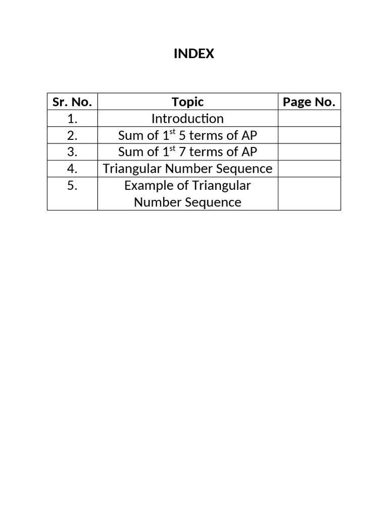Arithmetic & Triangular Sequences | PDF
