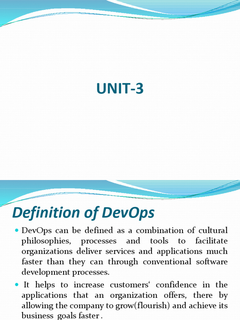 Devops Unit-3 Ppt | PDF | Agile Software Development | Software Development