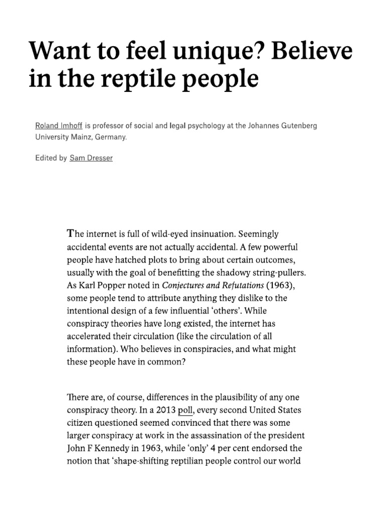 Want To Feel Unique | PDF