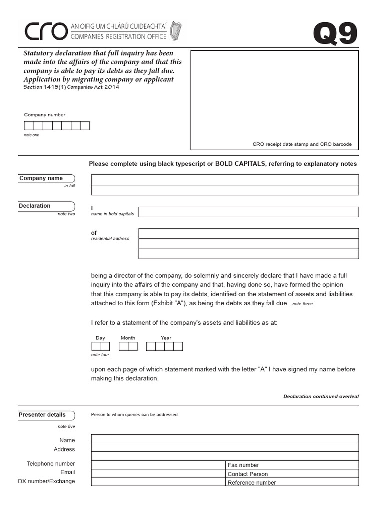 Q9 v2.1 black fillable | PDF | Notary Public